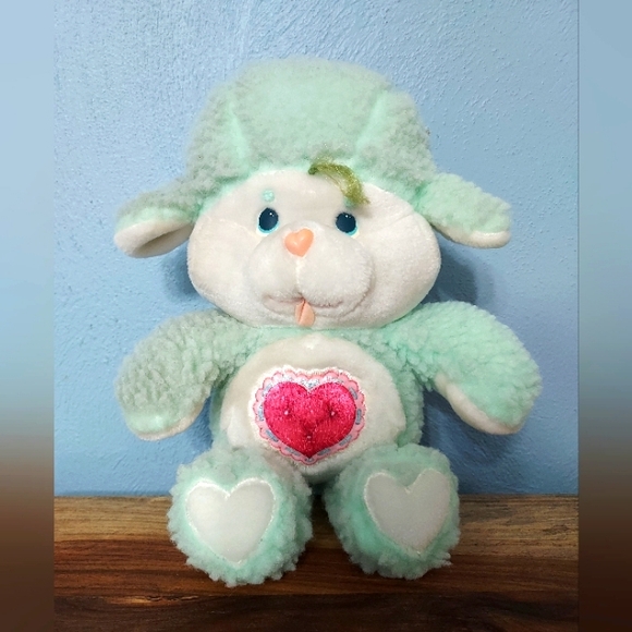 Care Bears | Toys | Vintage Care Bear Cousins Gentle Heart Lamb Green ...